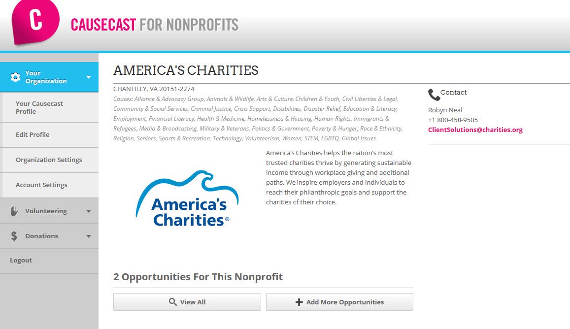 America’s Charities Nonprofit Members Profiled in Causecast for ...